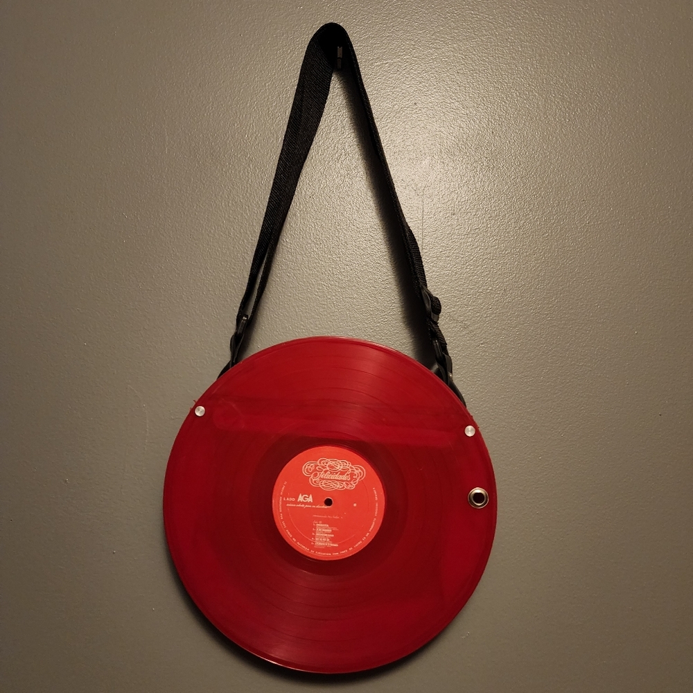 Ultra Rare Red Record Purse Made With Rare Disneyland… - Gem